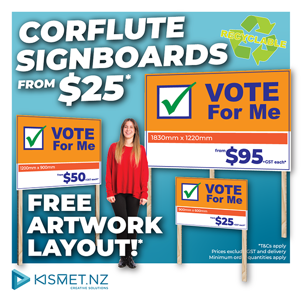 Election Signs – Kismet.NZ